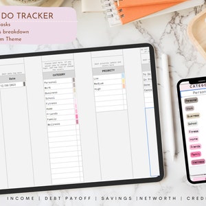 To Do List Template Spreadsheet | Google Sheets Daily Weekly Planner ...