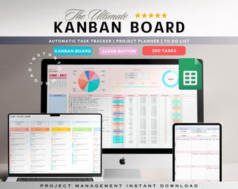 Kanban Board, Digital Task Management To-do List - Etsy
