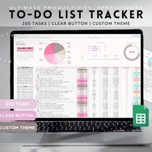 To-do List Template Spreadsheet Google Sheets Weekly & Daily Task ...