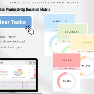 Decision Matrix Google Sheets | Task Priority Tracker |task Management Tracker | Priority ...