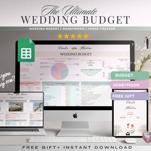 Wedding Planner & Budget Tracker | Google Sheets Template | Wedding ...