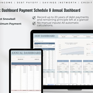 Debt Snowball Payoff Finance Planner & Schedule | Google Sheets ...