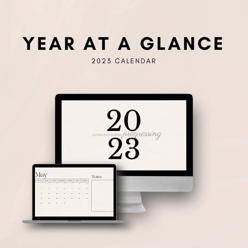2023 Calendar Printable 2023 Monthly Planner Minimalist - Etsy