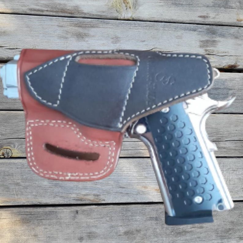 1911 Colt OWB Waist Holster, Genuine First Class Leather, Handmade ...