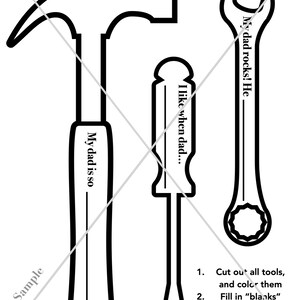 Father's Day Tool Box Craft for Kids - Etsy