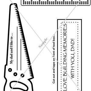 Father's Day Tool Box Craft for Kids - Etsy