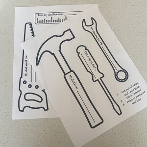 Father's Day Tool Box Craft for Kids - Etsy