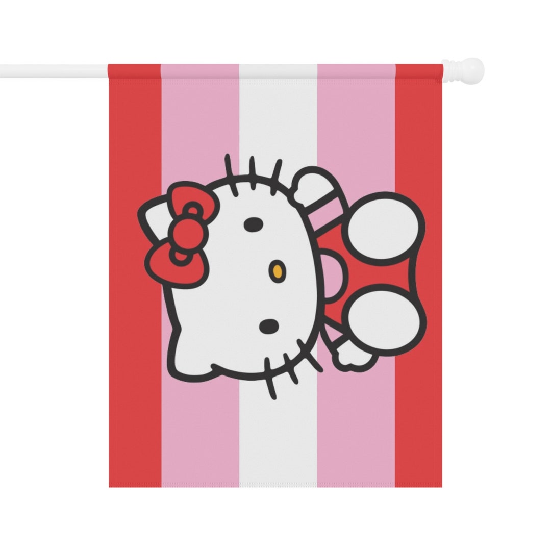 Hello Kitty Trans LGBTQ Garden & House Flag - Etsy