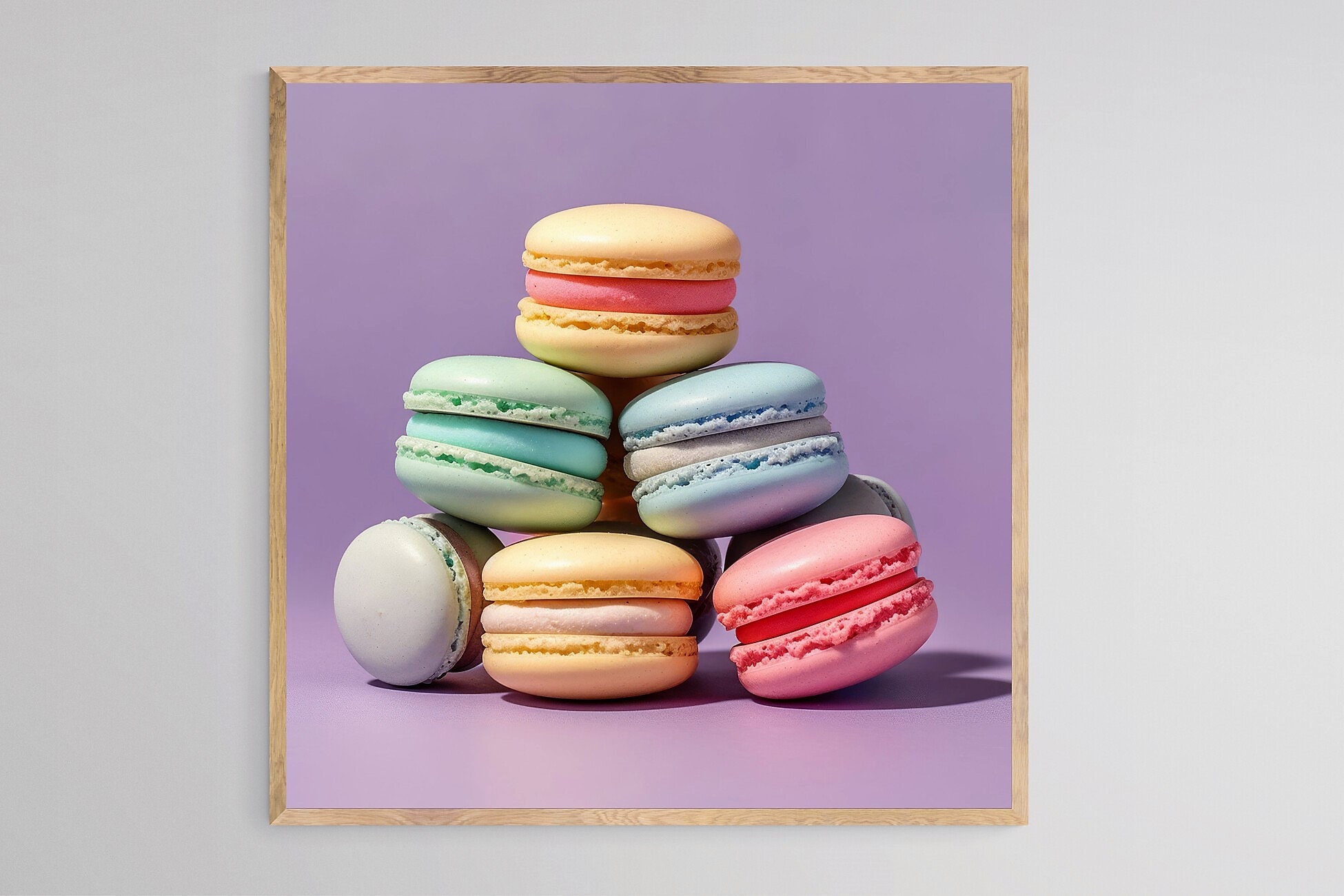 Pastel Macaroon Wall Art: Colorful Kids Room Decor (digital Download ...