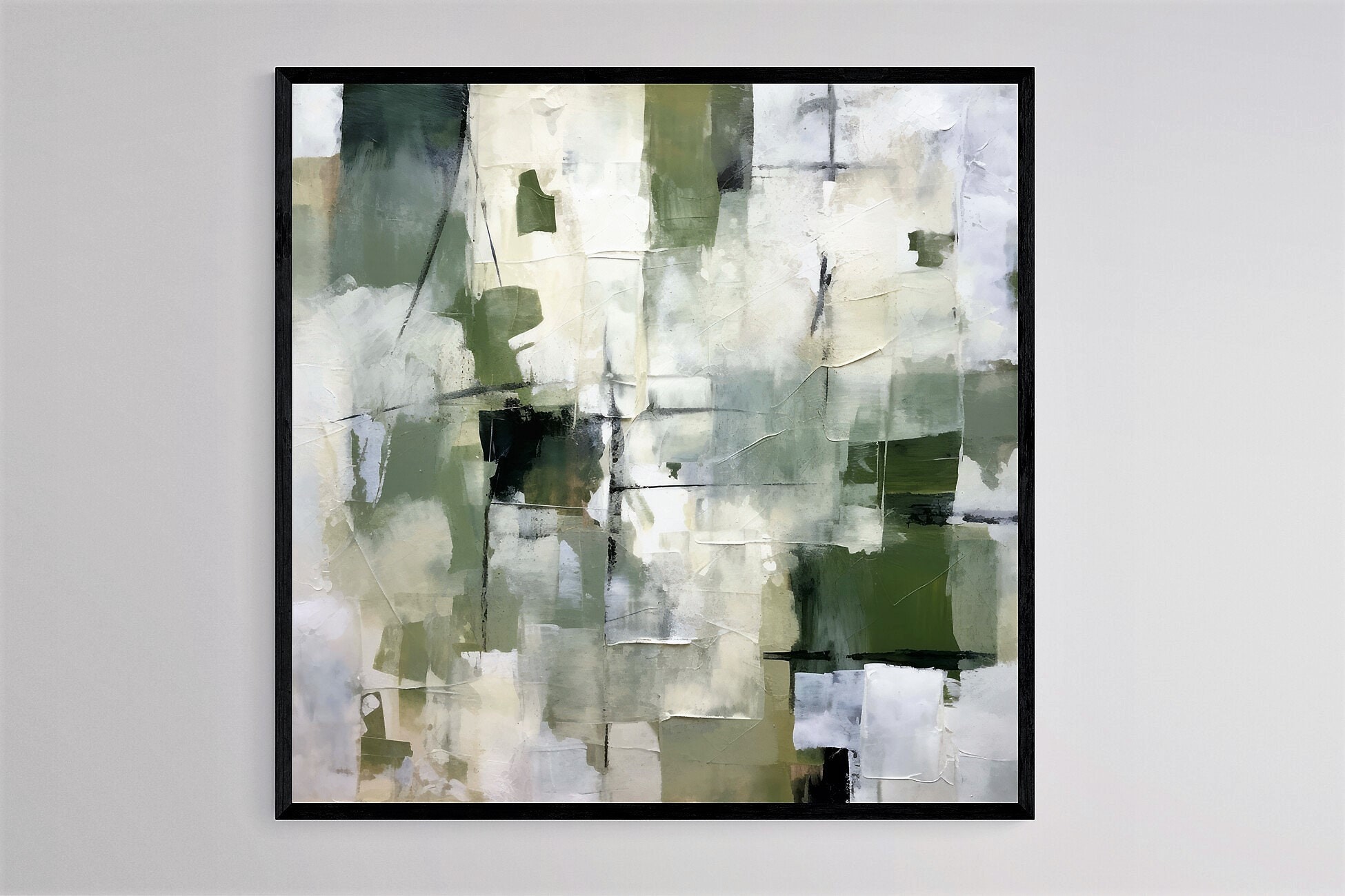 Abstract Wall Art, Green Abstract Wall Art, Modern Wall Art, Printable ...