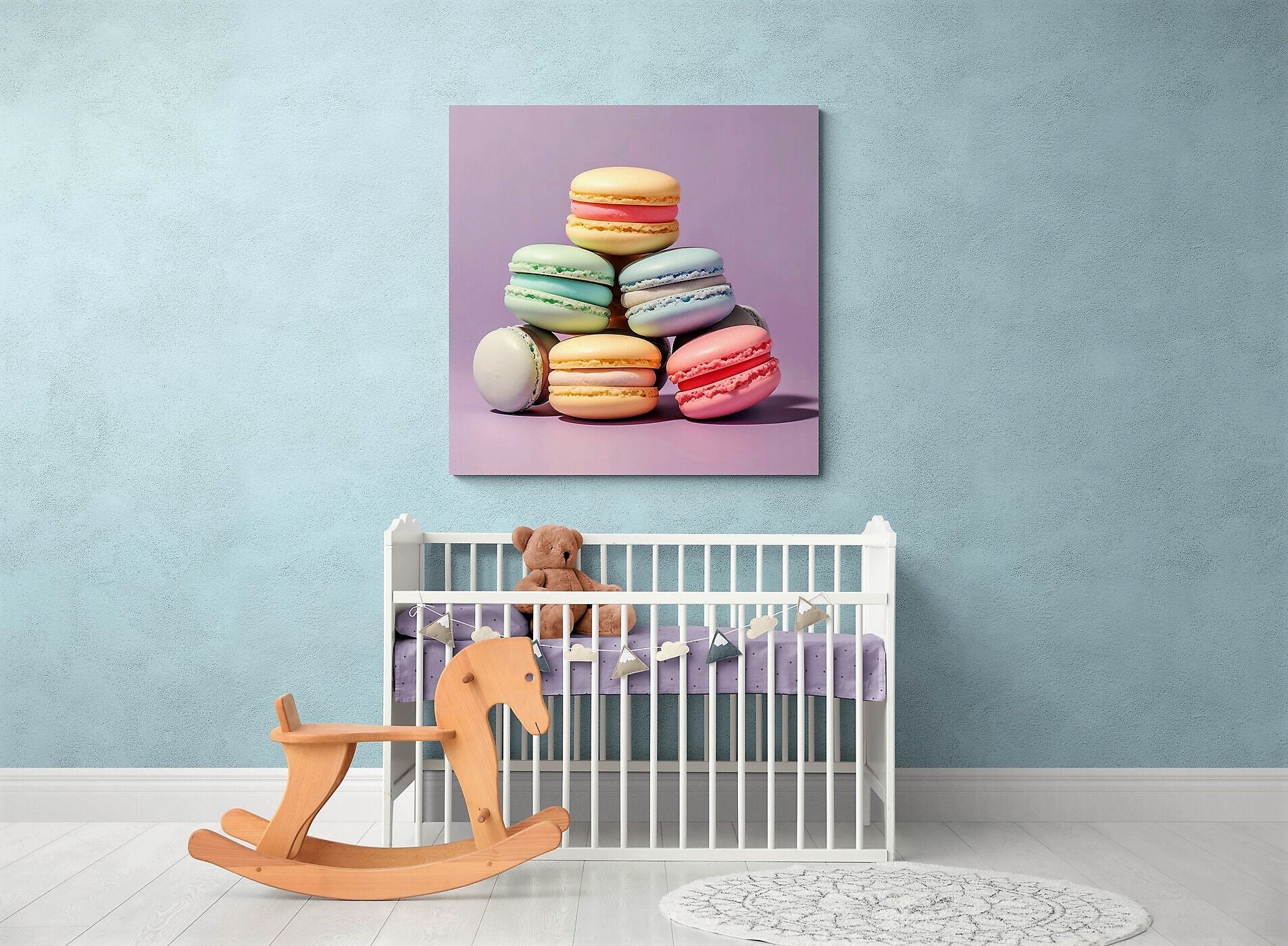 Pastel Macaroon Wall Art: Colorful Kids Room Decor (digital Download ...