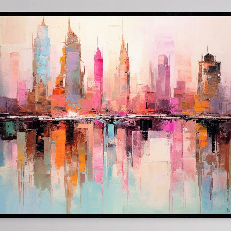 Abstract City Art - Etsy
