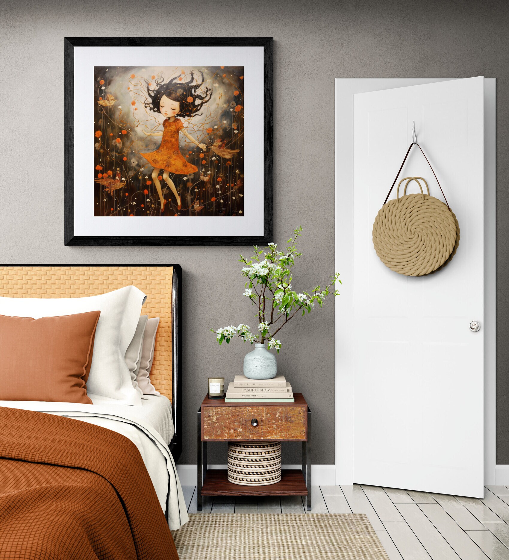 Eclectic Girl Wall Art, Girl Room Wall Art, Girls Room Decor, Printable ...