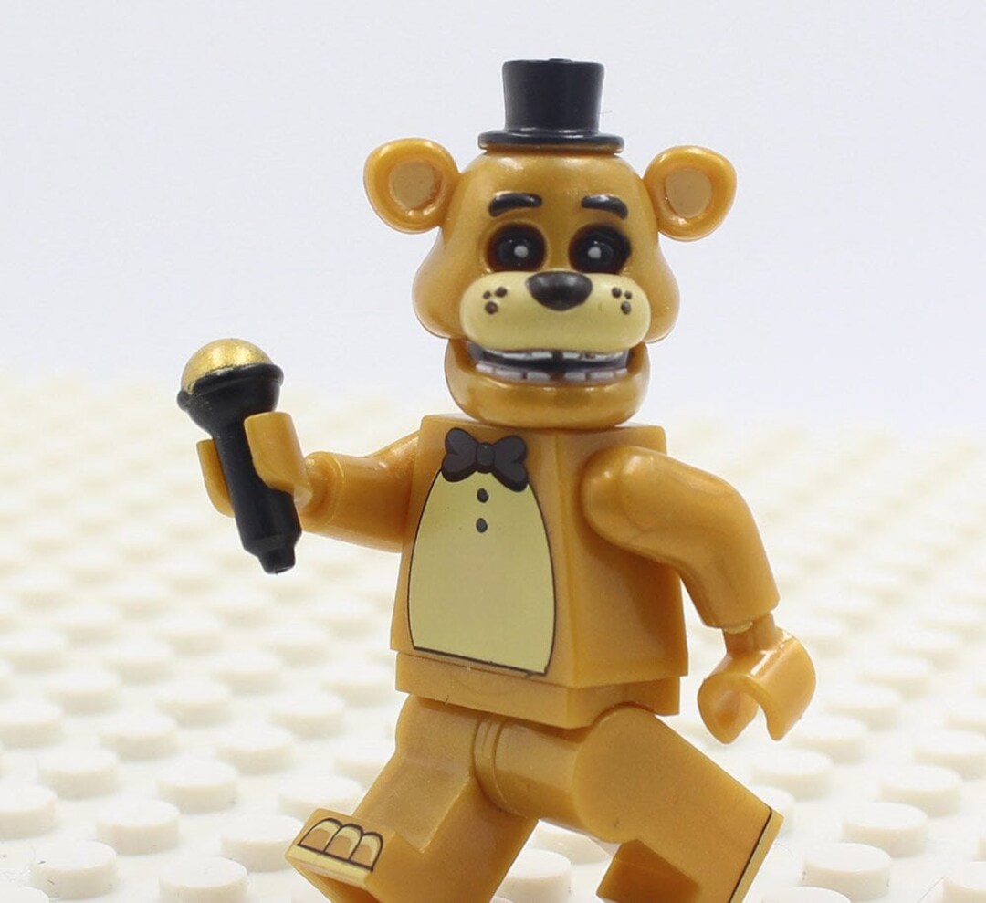 Custom Fan Made Golden Freddy Fazbear Minifigure Halloween - Etsy