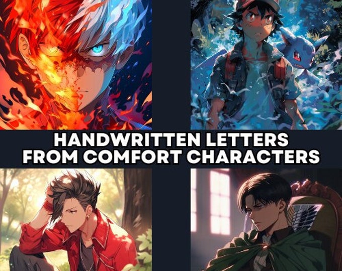 Crazycaes Original Character Comfort Letters PLEASE READ DESCRIPTION - Etsy