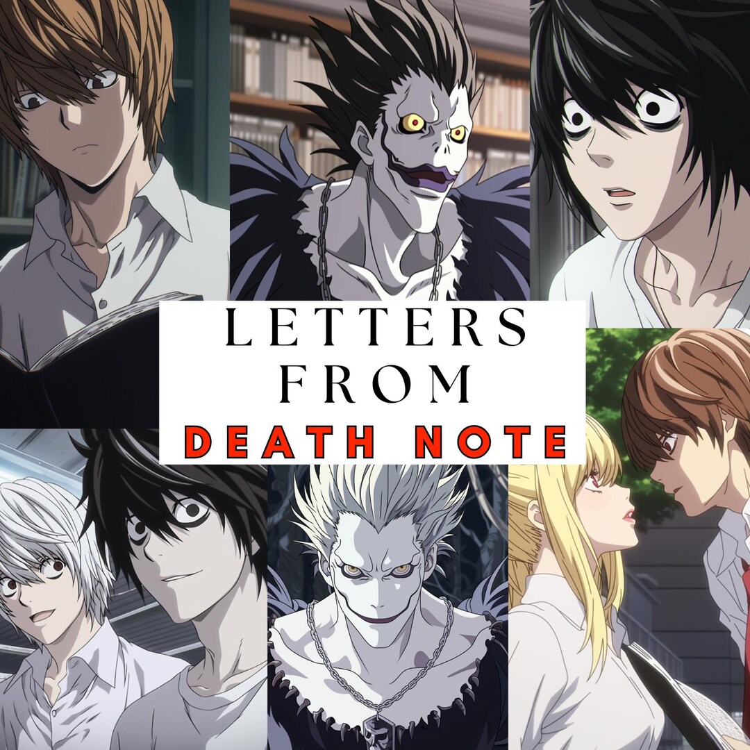 PHYSICAL Death Note Letter, Letter From Comfort Character, Personalized ...