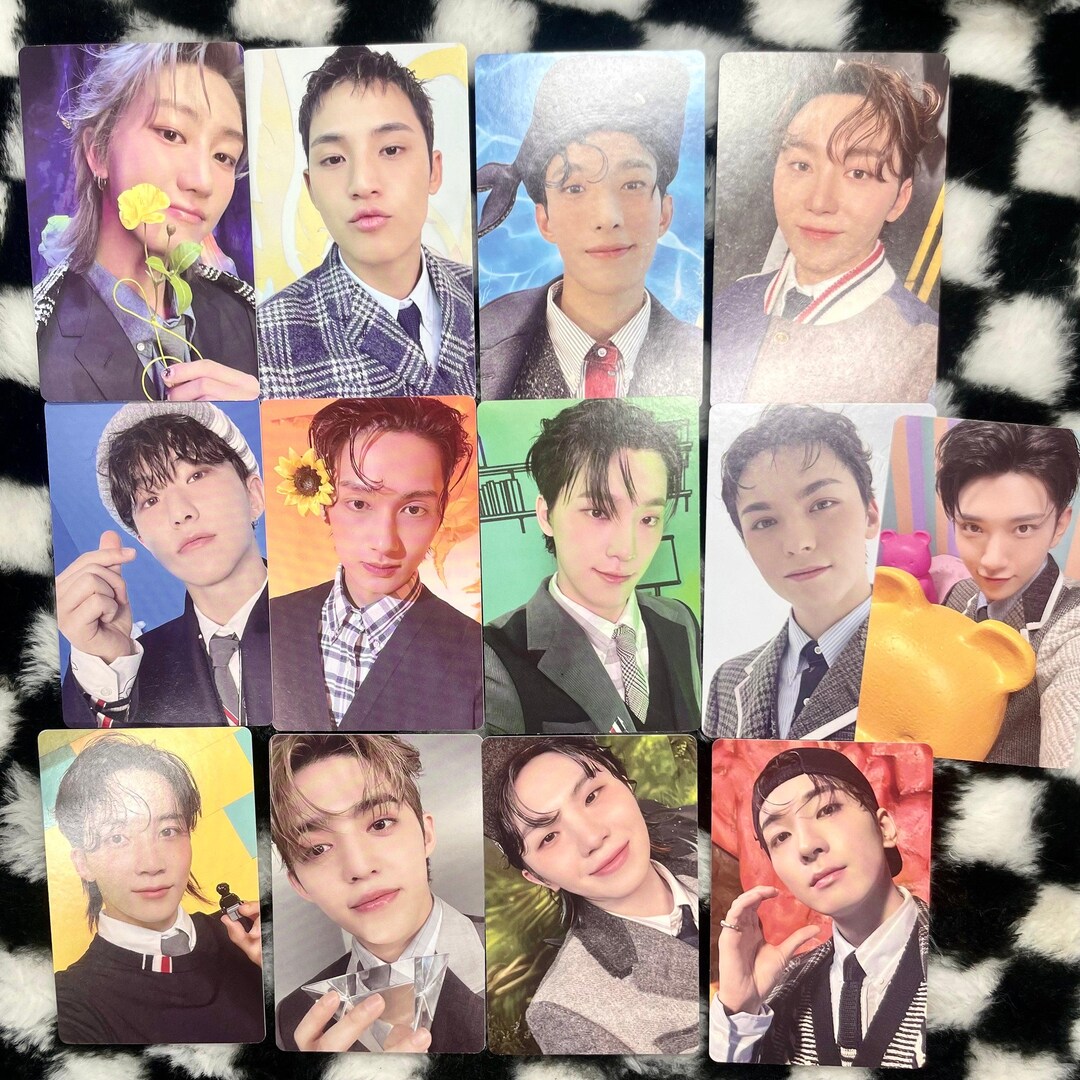 Seventeen [official] Right HERE Photocards PC, Carat Poca, Mingyu, Dino, Scoups, The8, Seungkwan ...