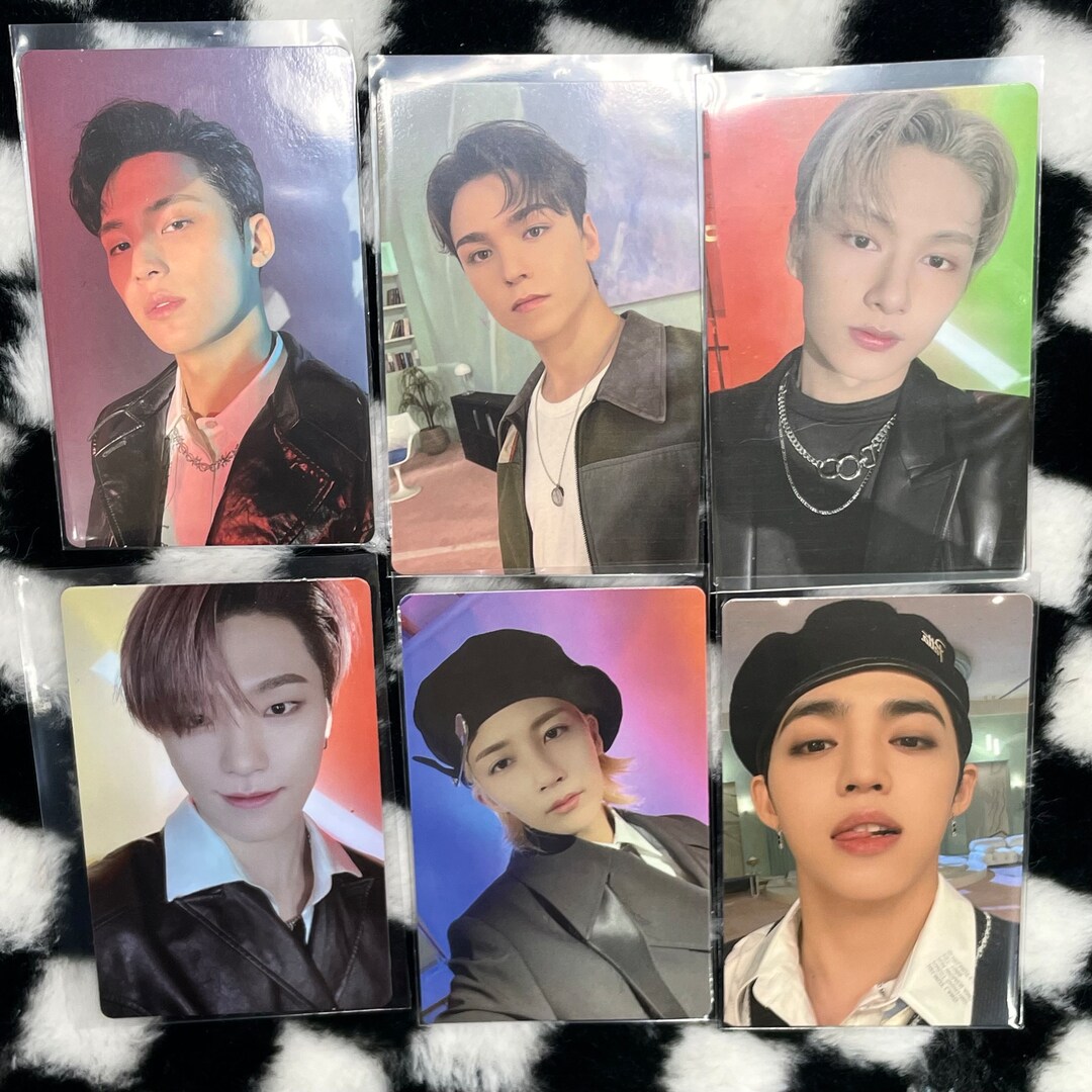 Seventeen official Attacca Photocards PC, Carat Poca, Mingyu, Dino, Jin ...