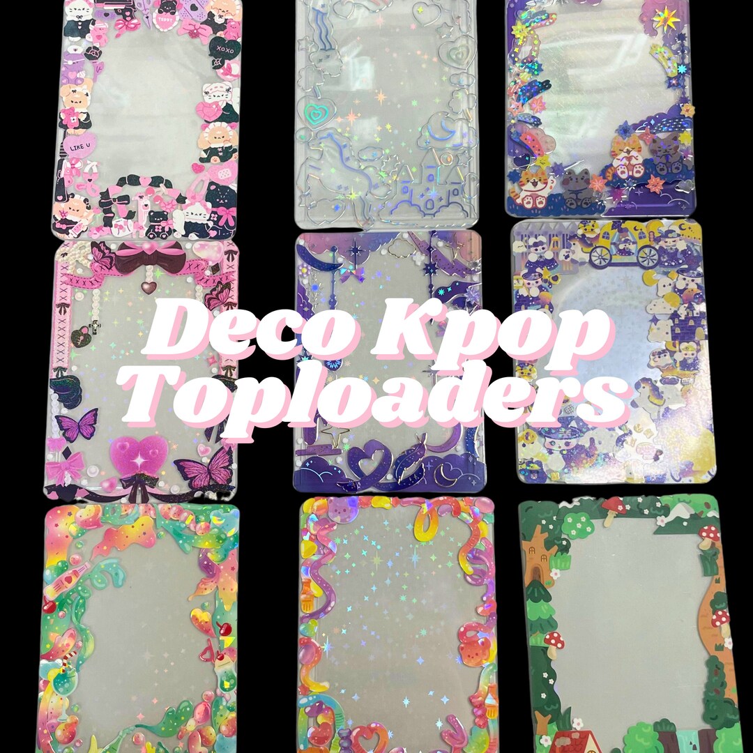 Kpop Anime Deco Toploader Kawaii Sparkle Designs With FREE Photocard ...