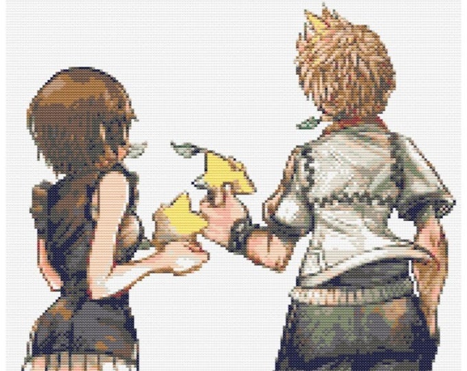 Xion and Roxas Paopu Fruit Cross Stitch Pattern PDF - Etsy