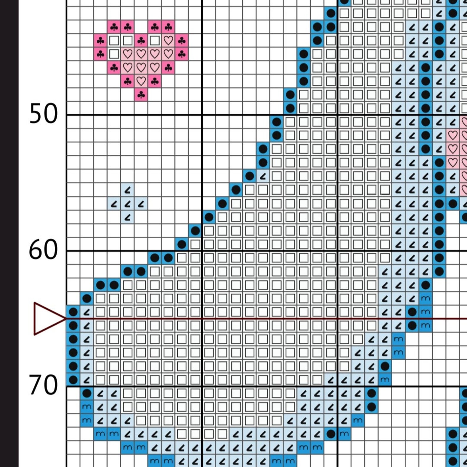 Cinna Bunny Kawaii Hearts Cross Stitch Pattern PDF - Etsy