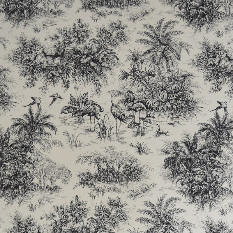 Bird Toile Fabric - Etsy