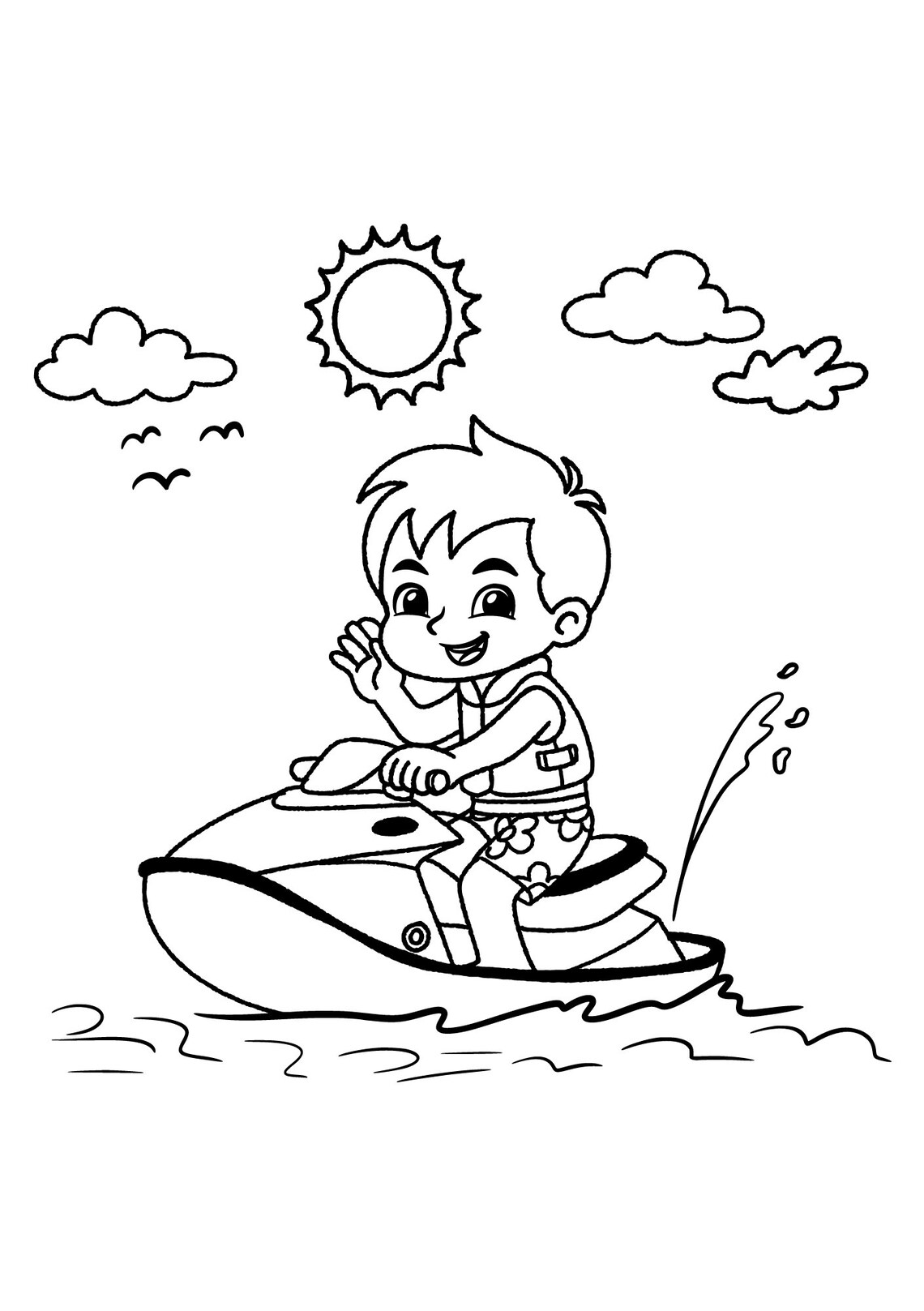 Summer Camp Coloring Pages - Etsy