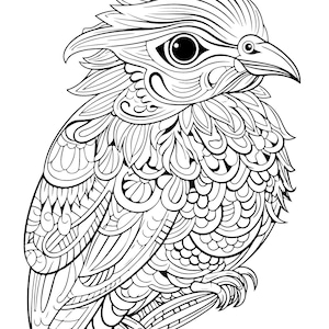 Adult Animal Coloring Pages - Etsy