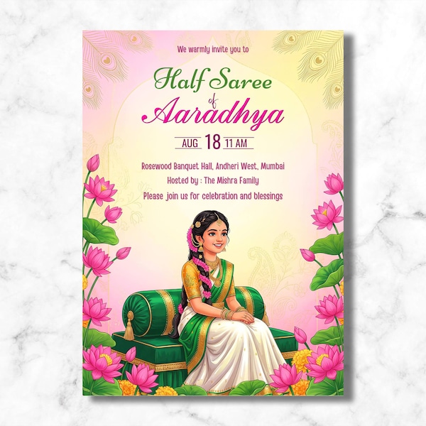 Puberty Ceremony Invitation - Etsy