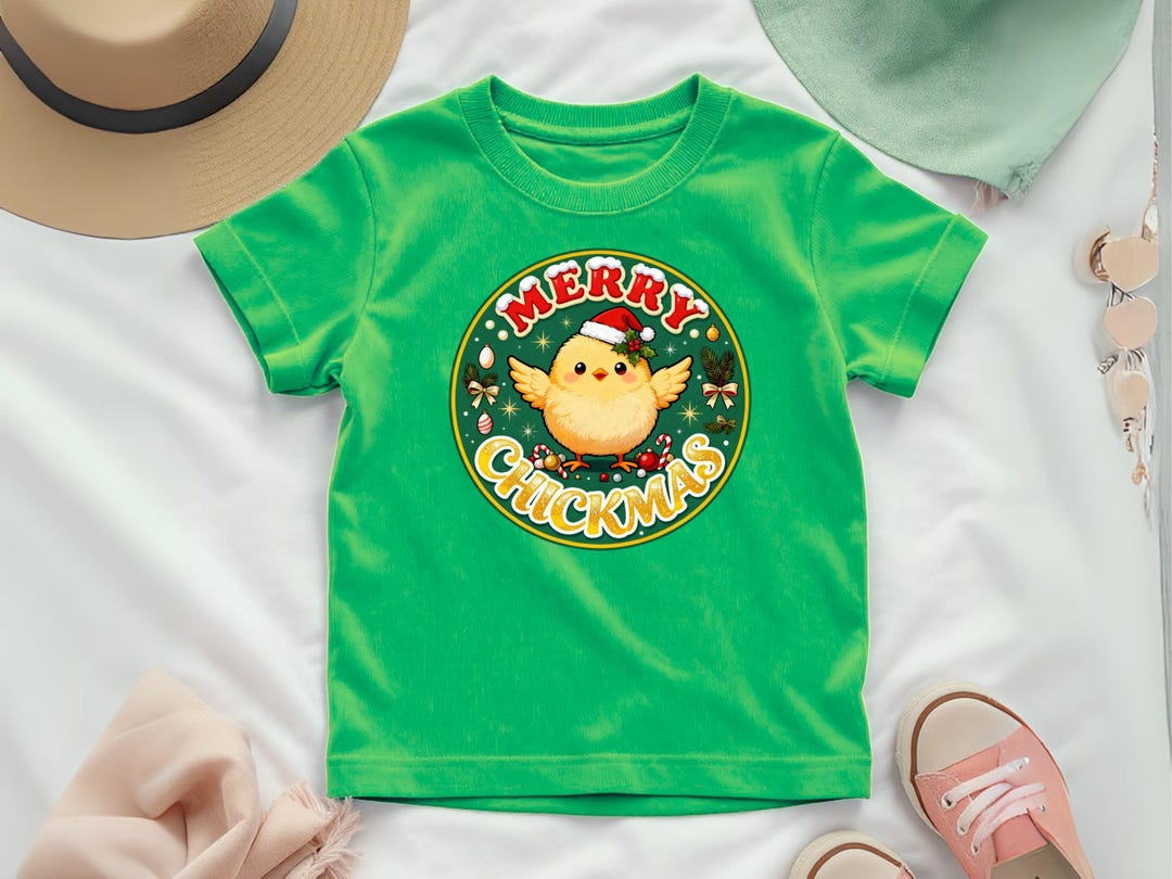 Merry Chickmas Holiday Chick PNG | Cute Christmas Bird Clipart | Funny ...