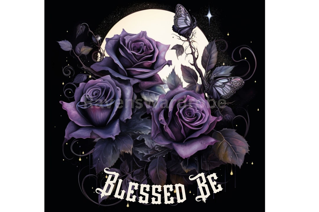 Blessed Be Moon Moth PNG File - Etsy