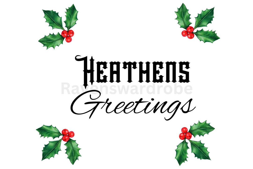 Heathens Greetings PNG - Etsy