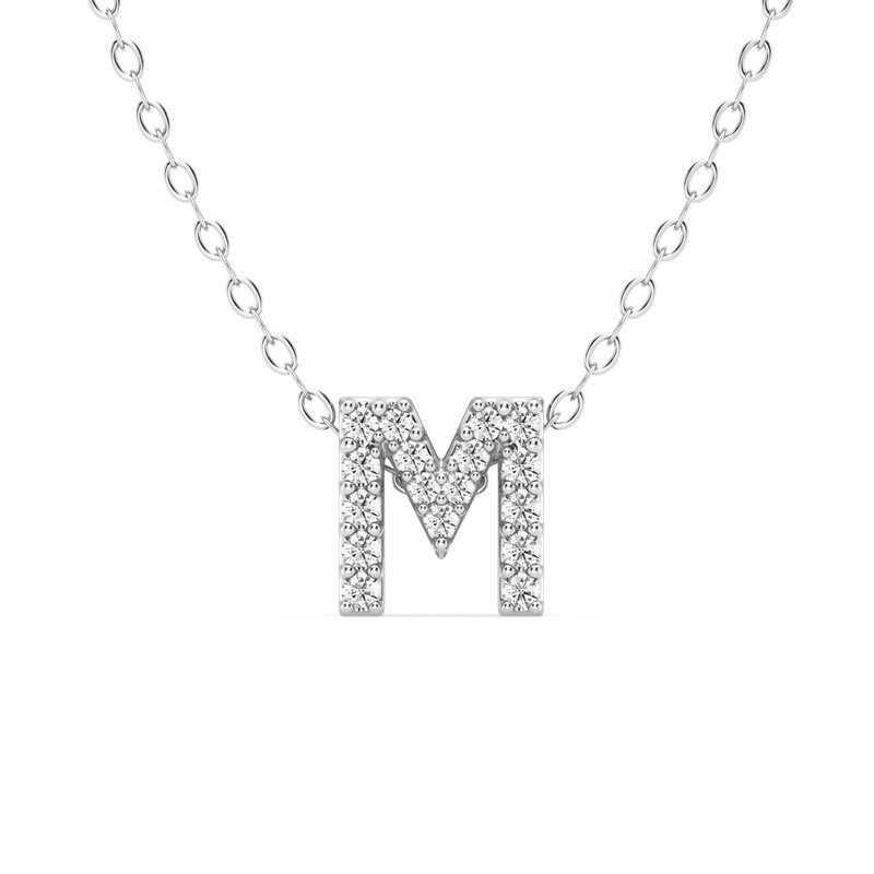 M Necklace - Etsy