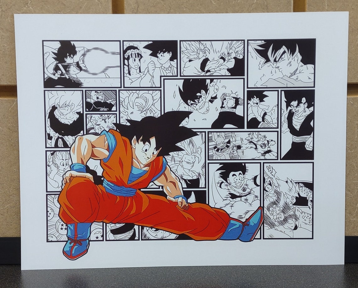 Goku Stretching and Reflecting - Etsy
