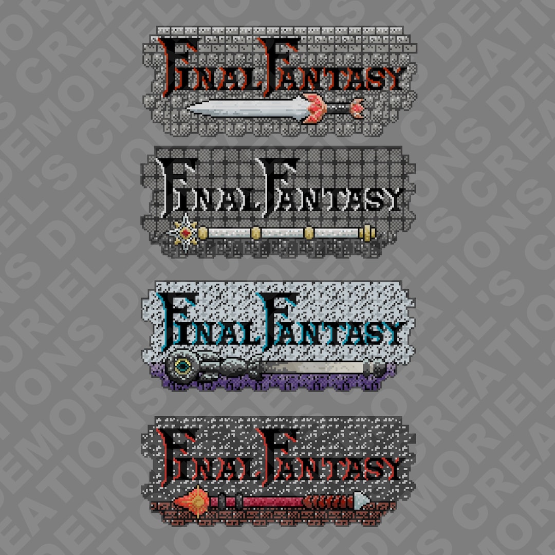 Final Fantasy I Class Stickers - Etsy