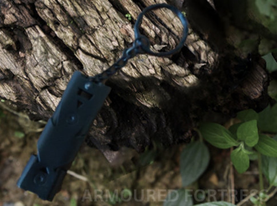 Double Barrelled Safety Whistle Handmade Keychain Bug Out Bag - Etsy