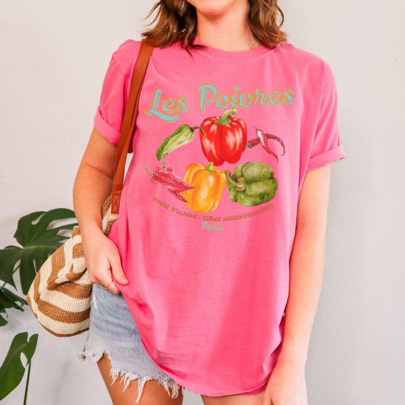 French Market Pepper Shirt, Tomato Girl Summer Tee, Comfort Colors ...