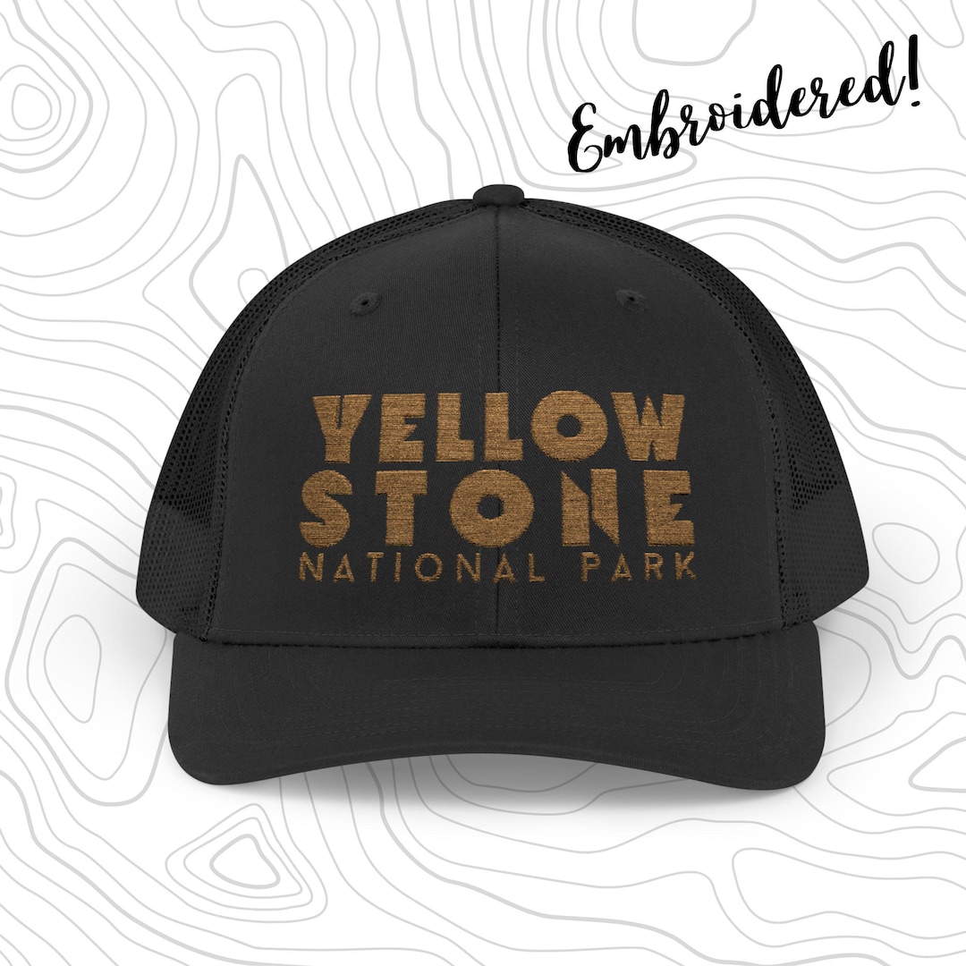 Custom Yellowstone Trucker Hat, National Park, Yellowstone National ...