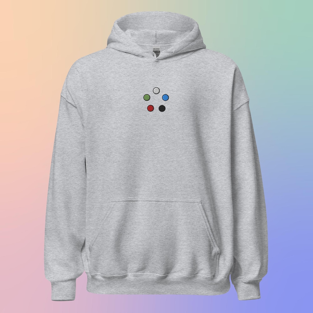 Magic the Gathering Mana Symbols Hoodie - Unisex Embroidered MTG Hoodie ...