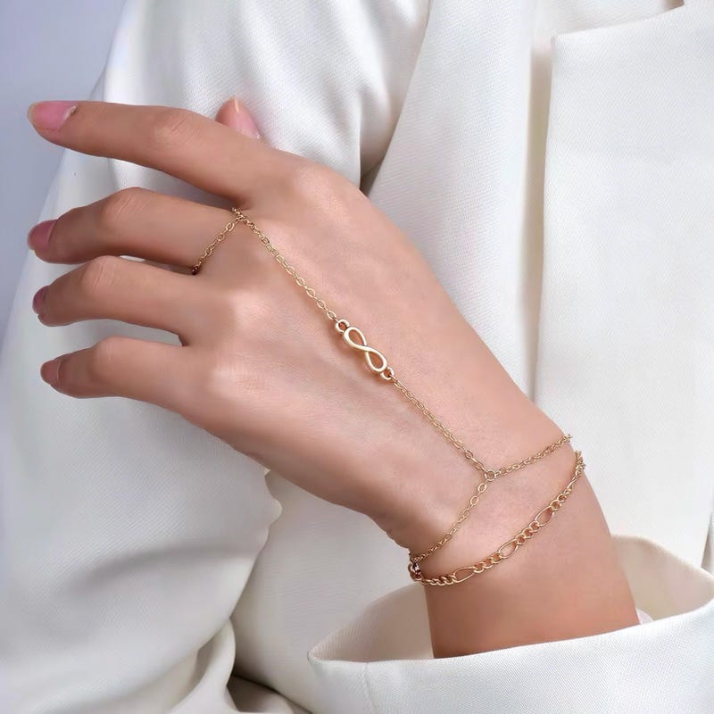 Hand Chain Bracelet Men - Etsy