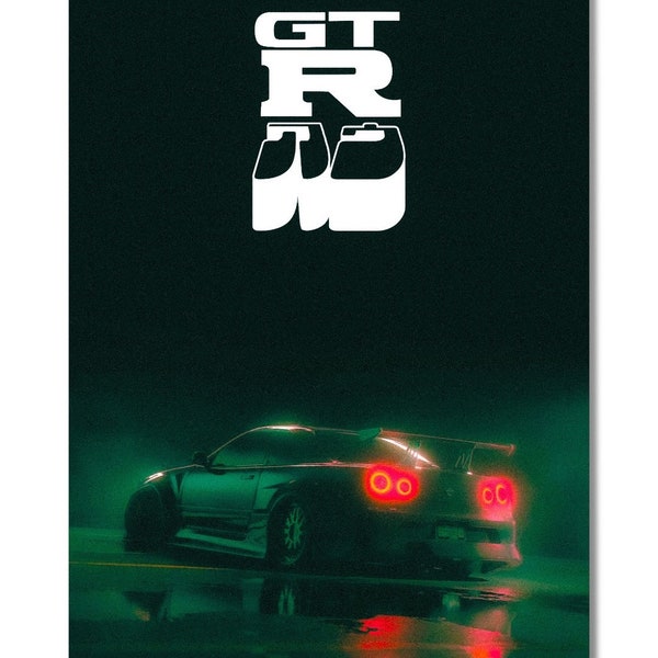 Nissan Skyline Gtr R34 Fast and Furious Wall Art - Etsy
