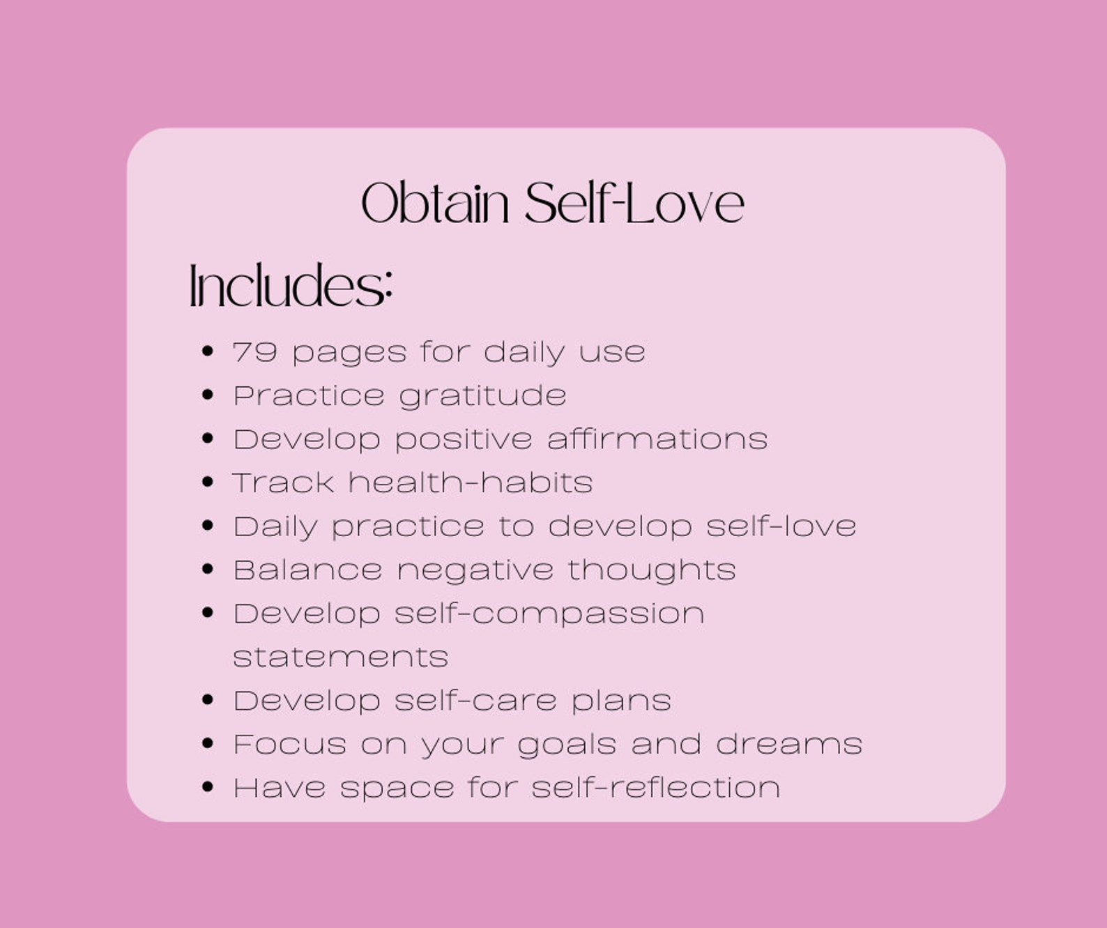 Daily Self-love Journal - Etsy