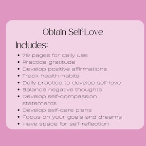 Daily Self-love Journal - Etsy