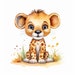 8 Safari Baby Animals Clipartpngs Digital Download Paper - Etsy
