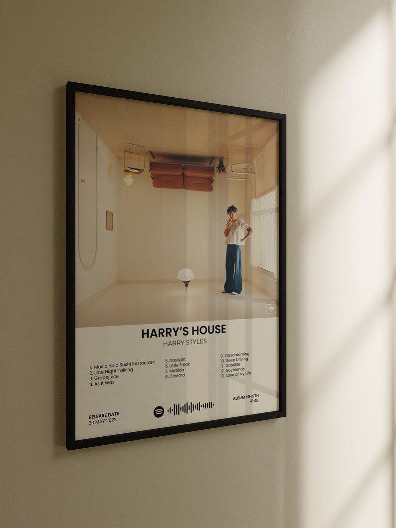 Harry Styles Album Cover Harry's House Album Cover Poster Digital Album Art Digital Music Poster ...