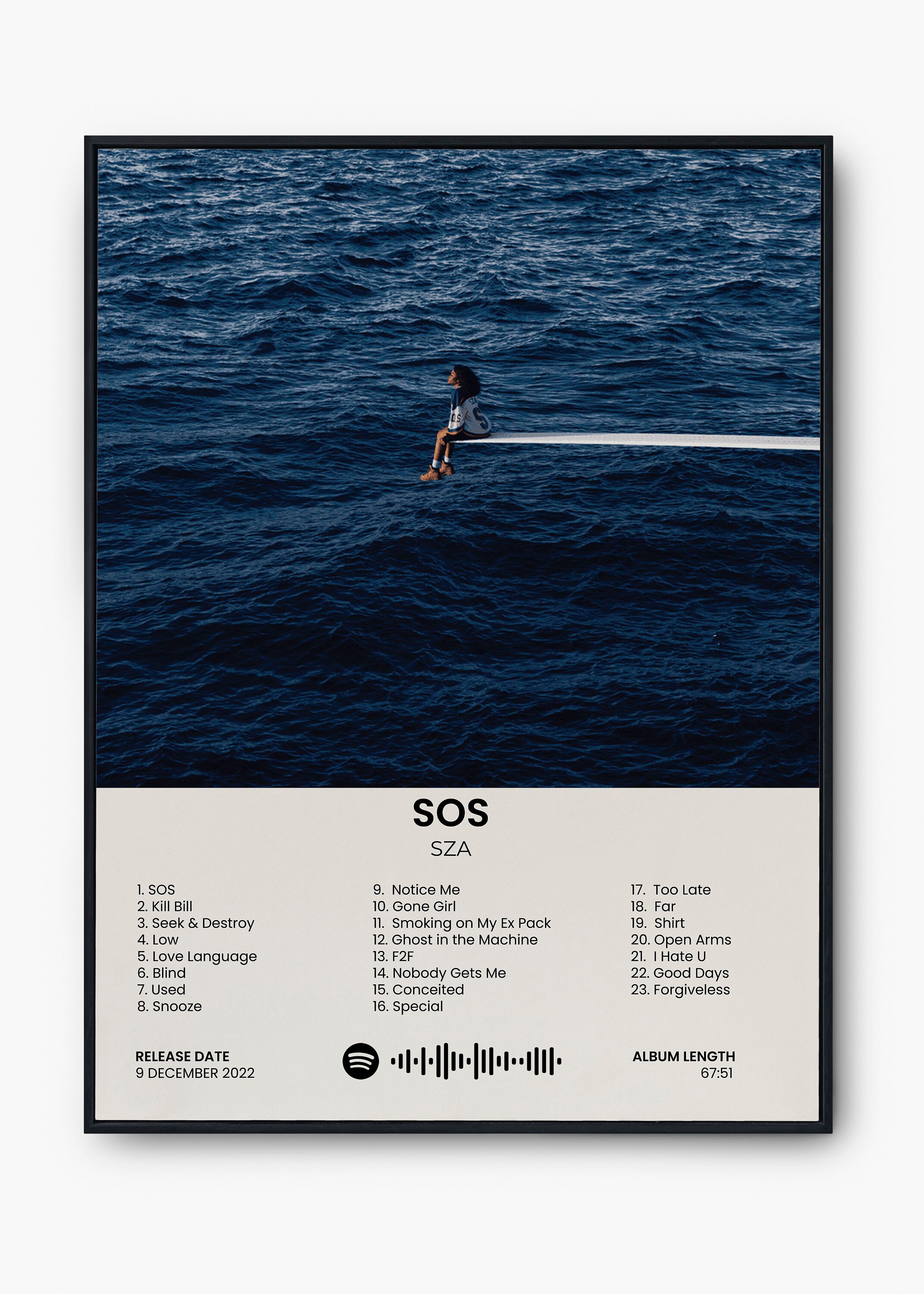 SZA Album Cover SOS Album Cover Poster Digital Album Art - Etsy