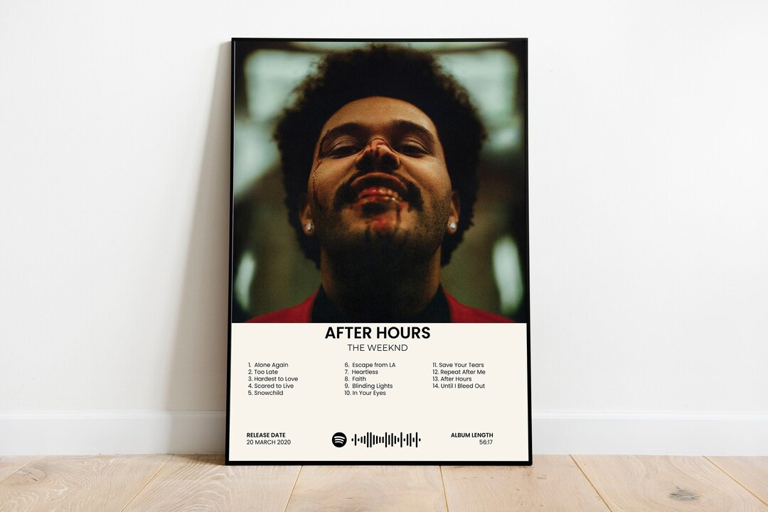 The Weeknd Album Cover After Hours Album Cover Poster - Etsy