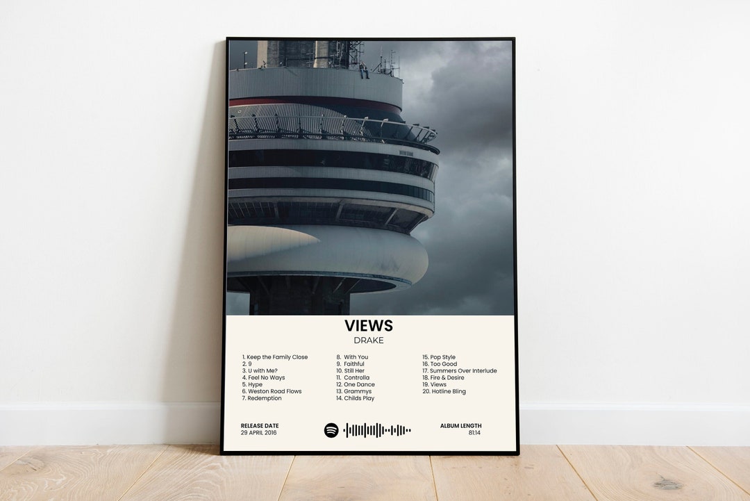Drake Album Cover Views Album Cover Poster Digital Album Art Digital ...