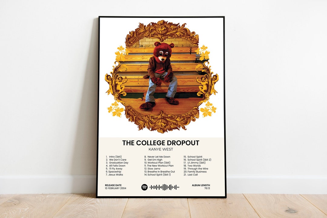 Kanye West Album Cover the College Dropout Album Cover Poster Digital ...