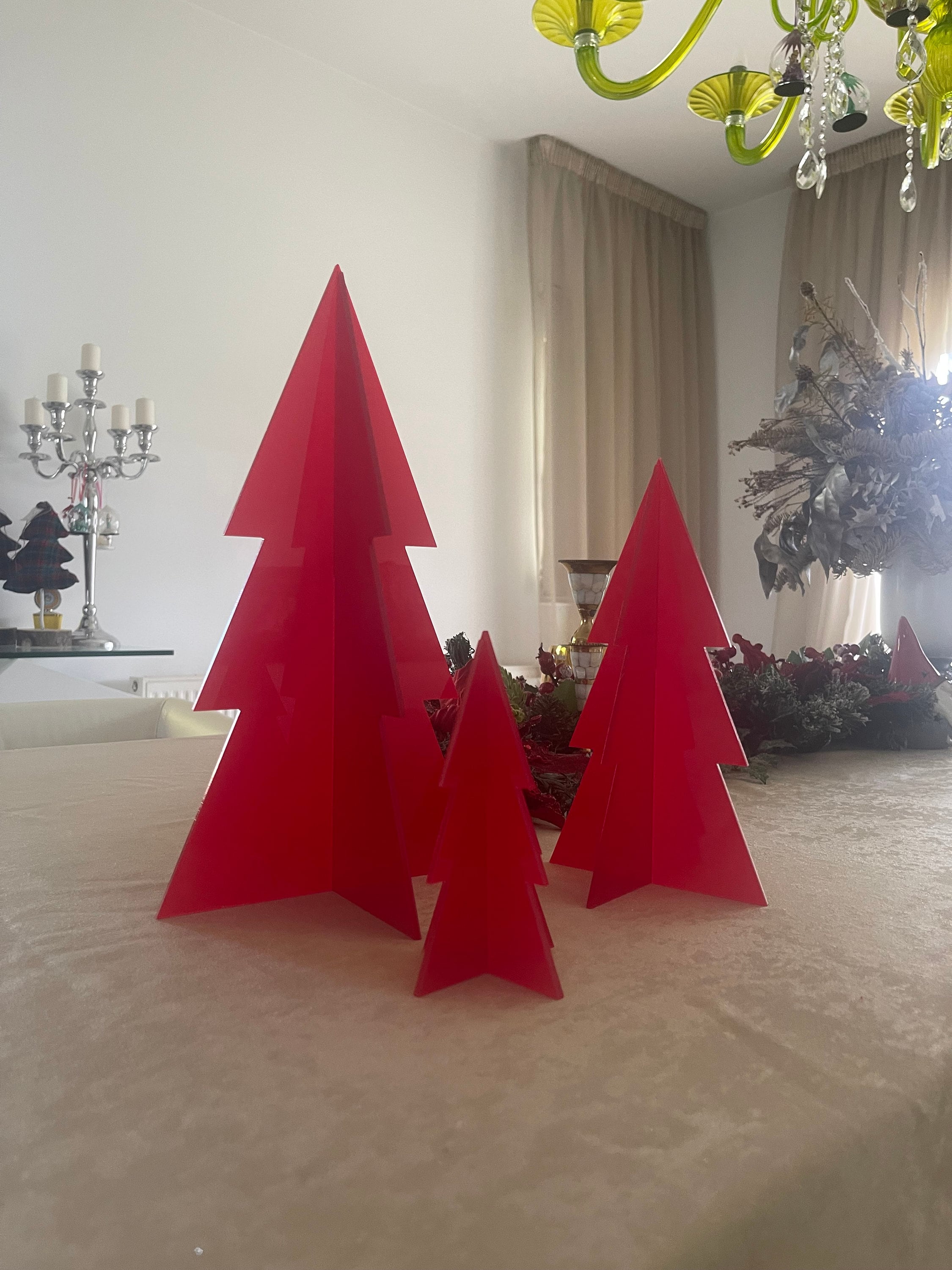 Plexi-glass Decorative Christmas Trees - Etsy